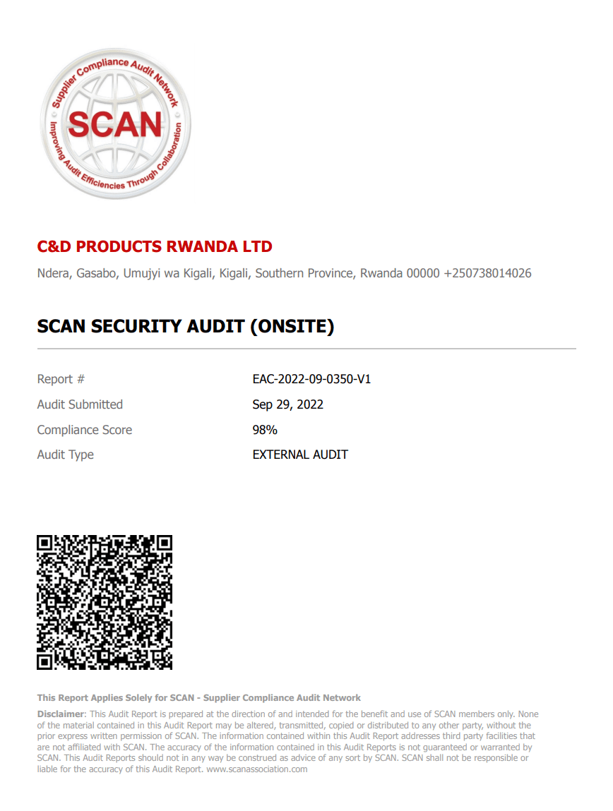 Rwanda Factory - C&D Products Group